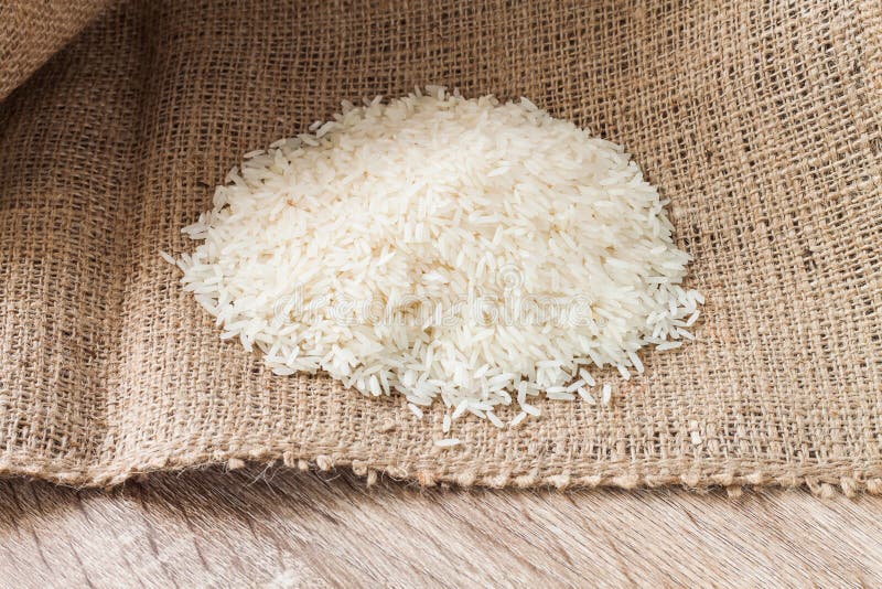 Rice Sack, Agriculture Product Isolated on White Stock Photo - Image of ...