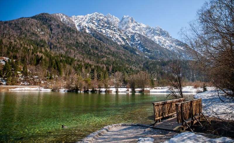 Jasna See, Kranjska Gora, Slowenien Stockbild - Bild von region, wasser ...