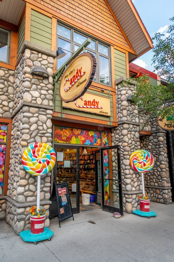 A Candy Store in Jasper, Alberta Editorial Photo - Image of storefront ...