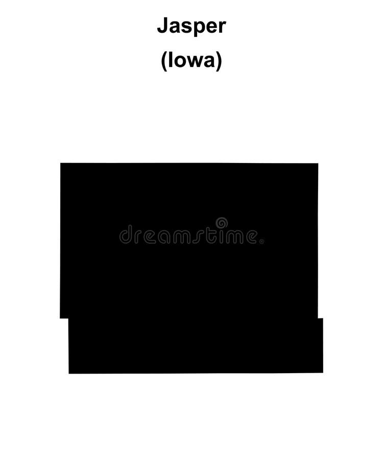 Jasper outline map stock vector. Illustration of cartography - 360776559