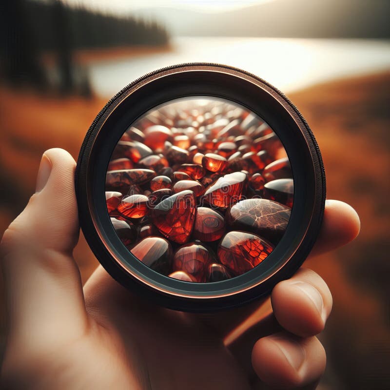 123 14. Jasper Filter - Looking through a Magnifying Glass Wit Stock ...