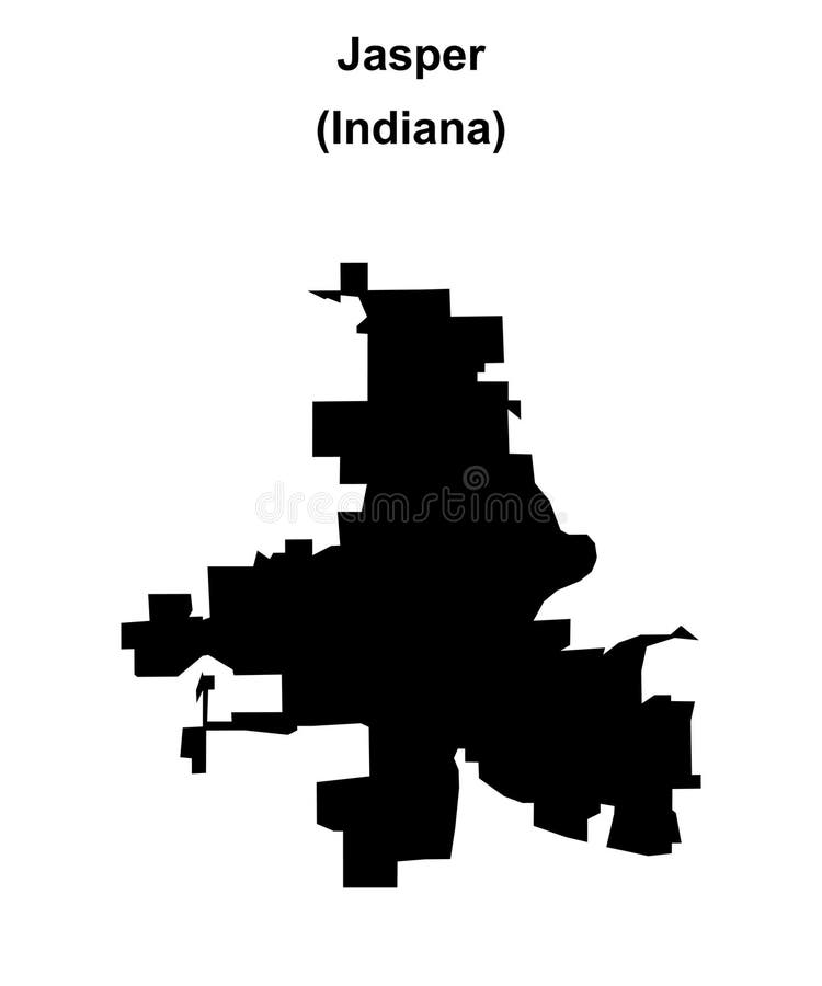 Jasper outline map stock vector. Illustration of border - 357280477