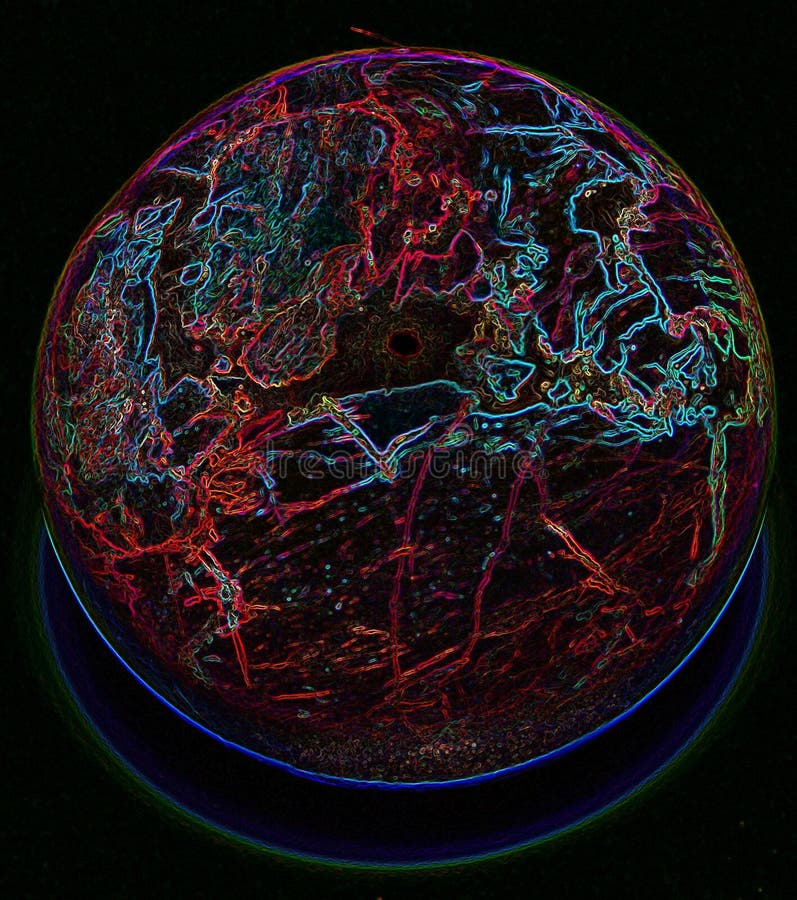 Spheric Jasper Ball in Filter for Backgrounds Stock Illustration ...