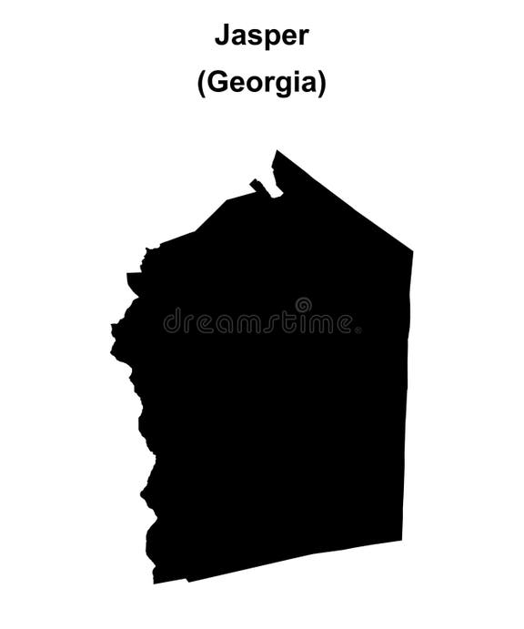 Jasper outline map stock vector. Illustration of vector - 357892703