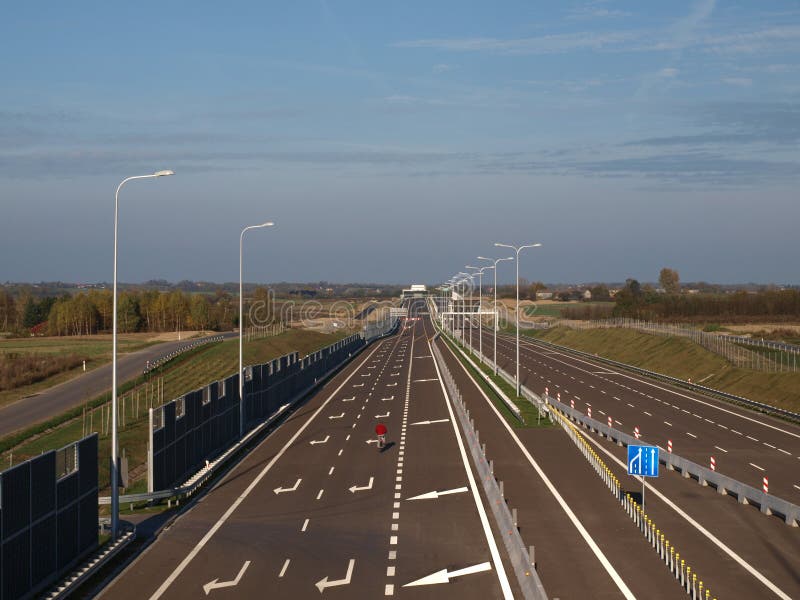 Jastkow Interchange of S17 Expressway Editorial Photography - Image of ...