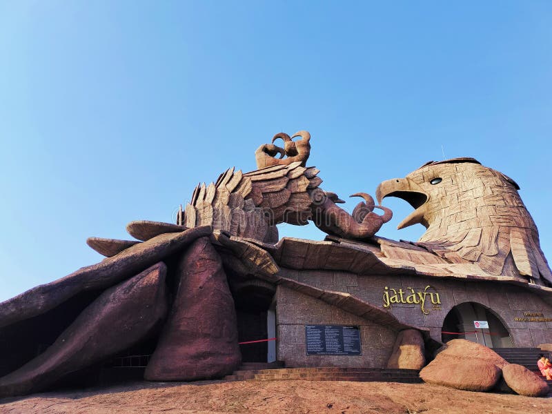 Jatayu stock image. Image of tourism, monuments, happy - 266100189
