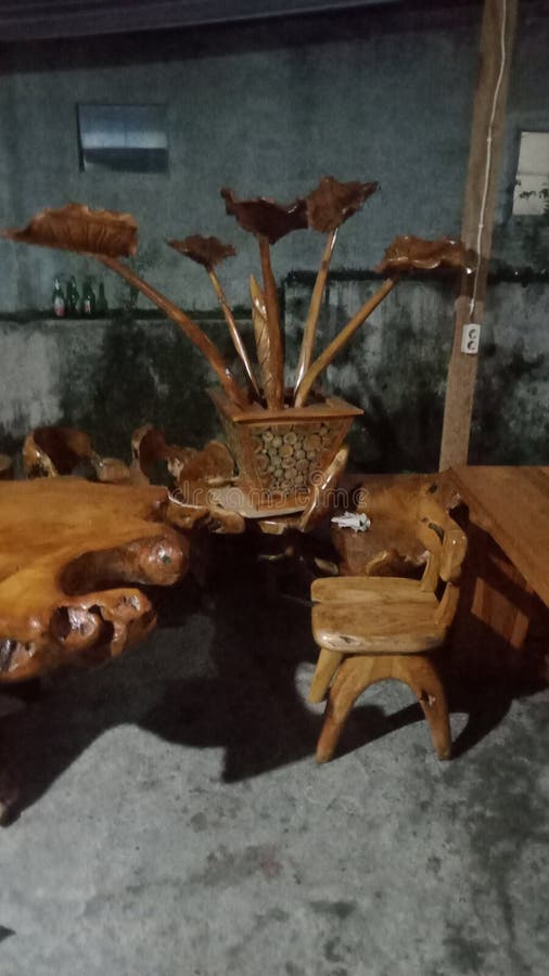 Jati Wood Flowers Java Central Indonesian Stock Photo - Image of ...