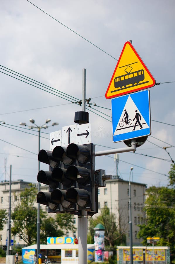Feux De Signalisation De Tramway Image stock - Image du dépliement ...