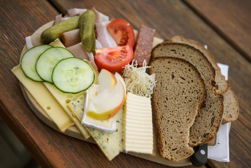 Jause stock image. Image of biergarten, hiking, excursion - 28603185