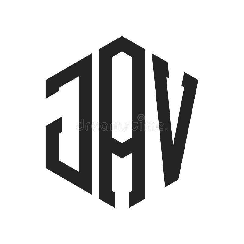 JAV Logo Design. Initial Letter JAV Monogram Logo Using Hexagon Shape ...