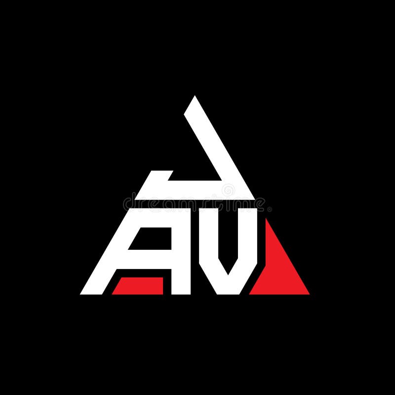 JAV Triangle Letter Logo Design with Triangle Shape. JAV Triangle Logo ...