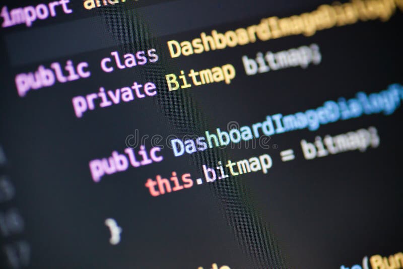 Java Android source code stock photo. Image of screen - 59098910