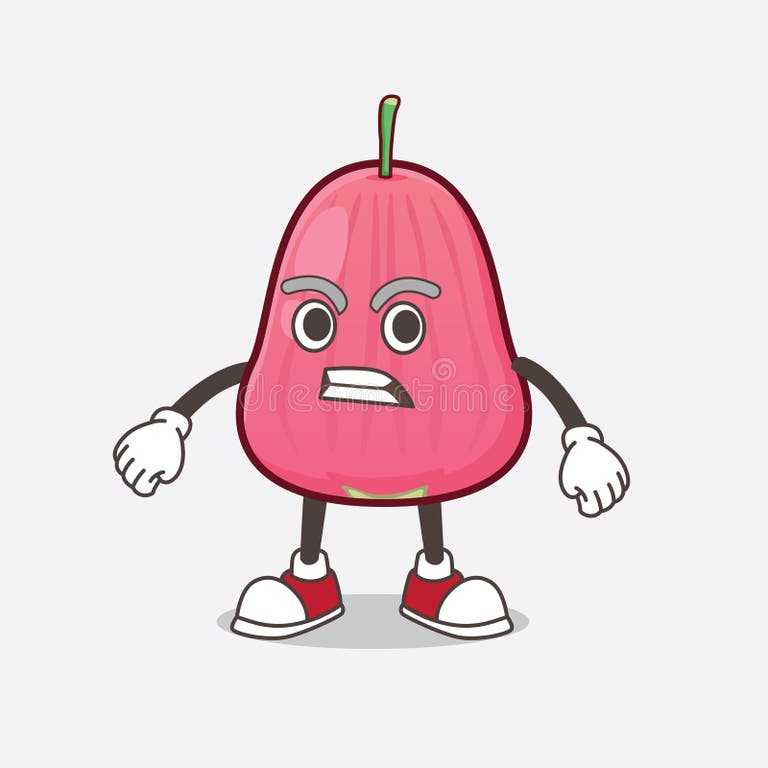 Java Apple Cartoon Mascot Character with Angry Face Stock Vector ...