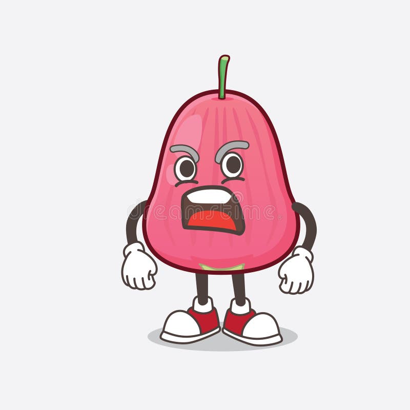 Java Apple Cartoon Mascot Character with Angry Face Stock Vector ...