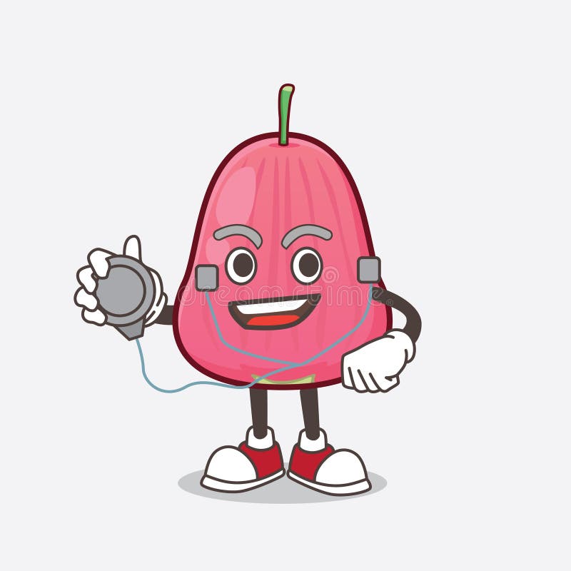 Java Apple Cartoon Mascot Character As a Doctor Working with ...