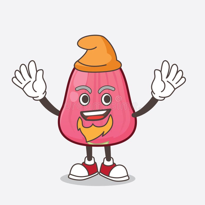 Java Apple Cartoon Mascot Character Performed As an Elf on the Stage ...