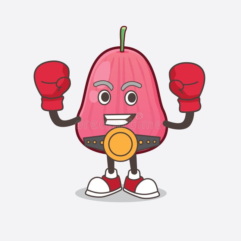 Java Apple Cartoon Mascot Character in Sporty Boxing Style Stock Vector ...