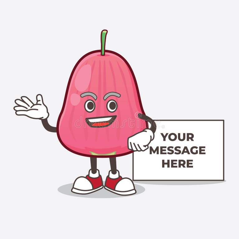 Java Apple Cartoon Mascot Character with Whiteboard Stock Vector ...