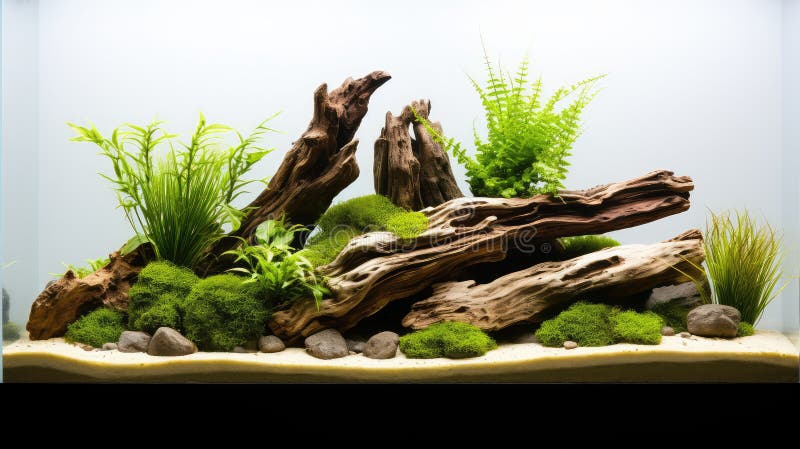 Java aquarium plants stock illustration. Illustration of harmonious ...