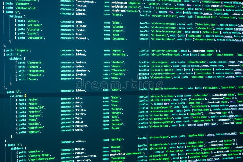 Java Code Of Web Page Vue Routes Java Routes Vue Js Routes Stock Image Image Of Display