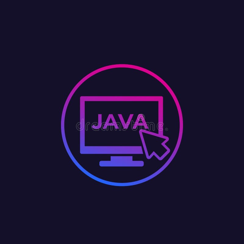 Java-coderingsvectorpictogram Vector Illustratie - Illustration of ...