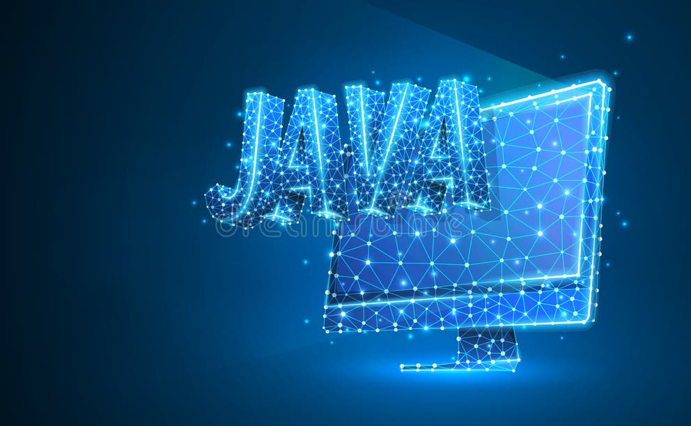 JAVA Coding Language on Monitor Screen. Device, Programming, Developing ...