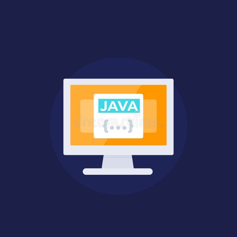 Java Coding Language Text Device Programming Developing Concept Abstract Digital Wireframe