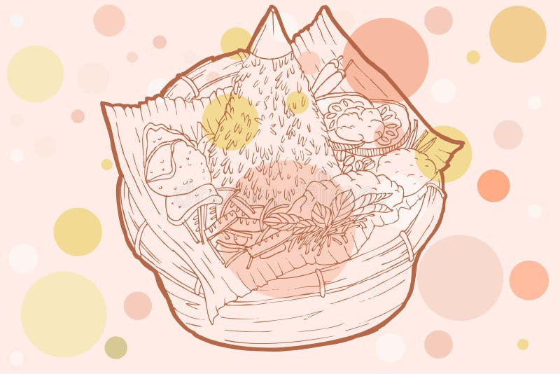 Java cuisine stock vector. Illustration of orange, indonesian - 23698392