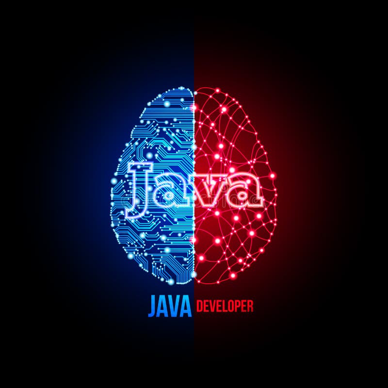 Java developer concept stock illustration. Illustration of data - 72760816