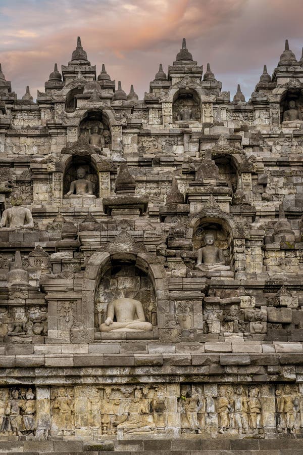 Java, Indonesia, June 13, 2022 - Borobudur Temple Shown with Multiple ...