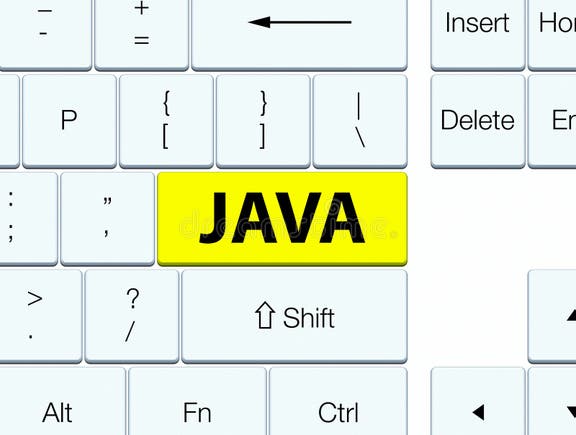 Java Yellow Keyboard Button Stock Illustration - Illustration of coding ...