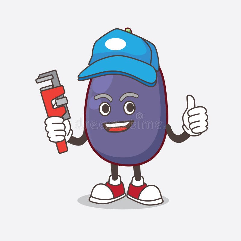 Happy Plumber stock vector. Illustration of white, comic - 35538250