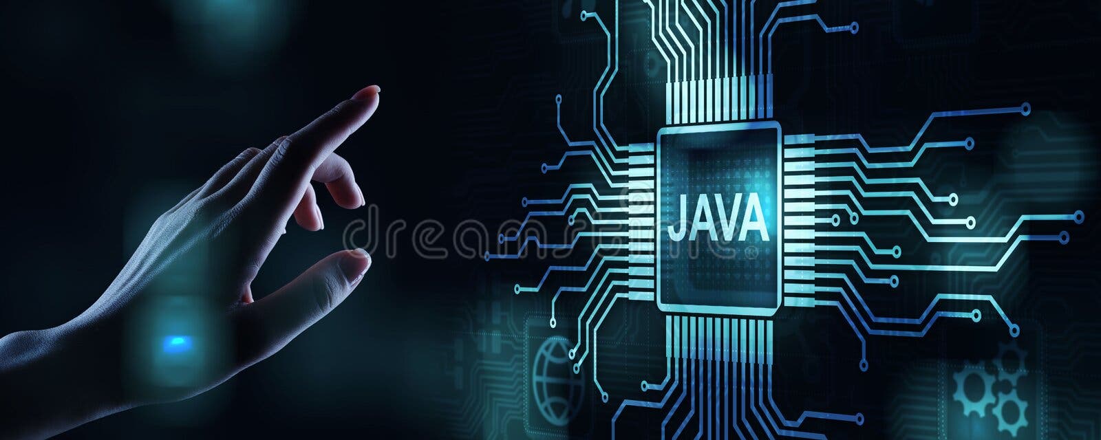 Java Programming Language and Web Development Concept on Virtual Screen. Stock Image - Image of ...