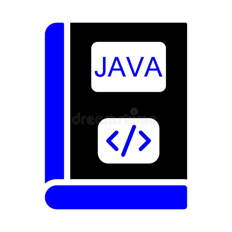 Java Programming Language Book Icon Stock Vector - Illustration of ...