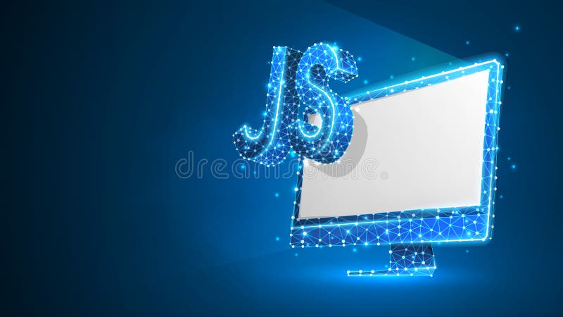 Java Script Coding Language Sign On White Computer Monitor Device Programming Developing