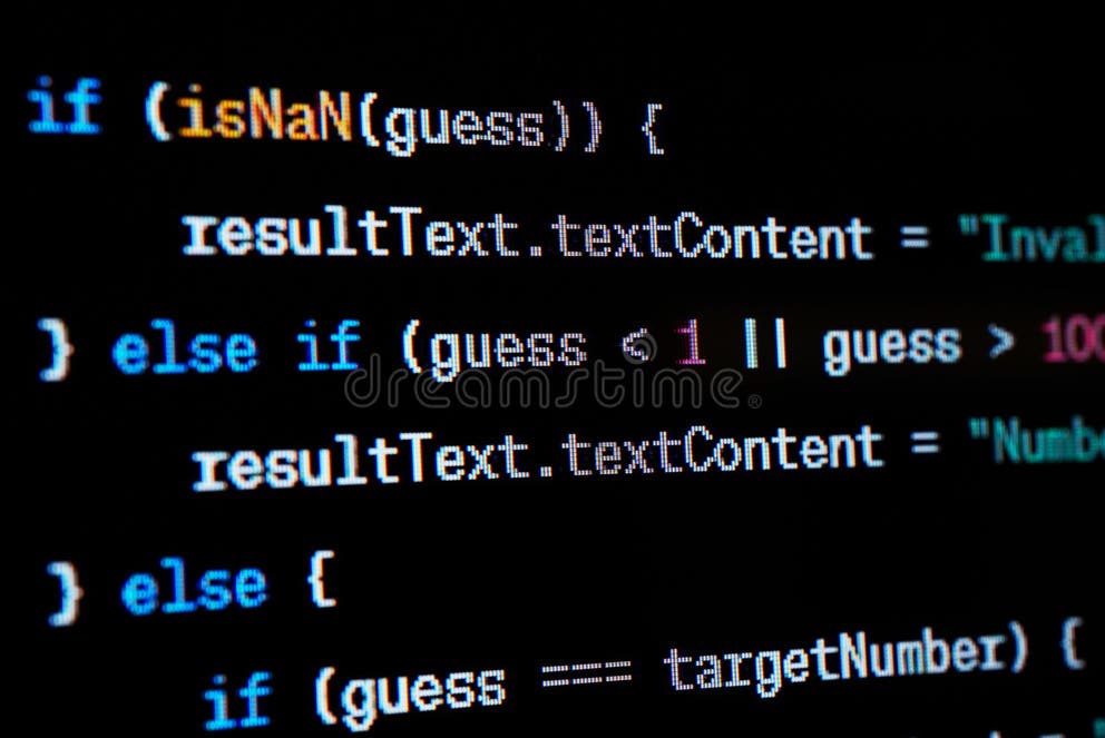 Java script source code stock photo. Image of closeup - 280704928