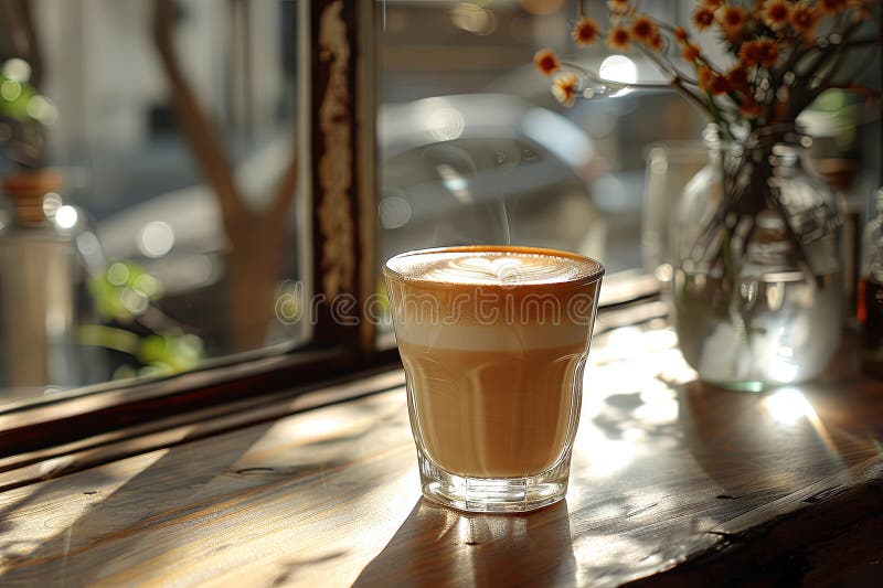 Java Style Latte Shot, in the Style of Lens Flares, Shaped Canvas, Soft ...