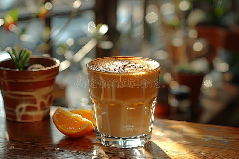 Java Style Latte Shot, in the Style of Lens Flares, Shaped Canvas, Soft ...