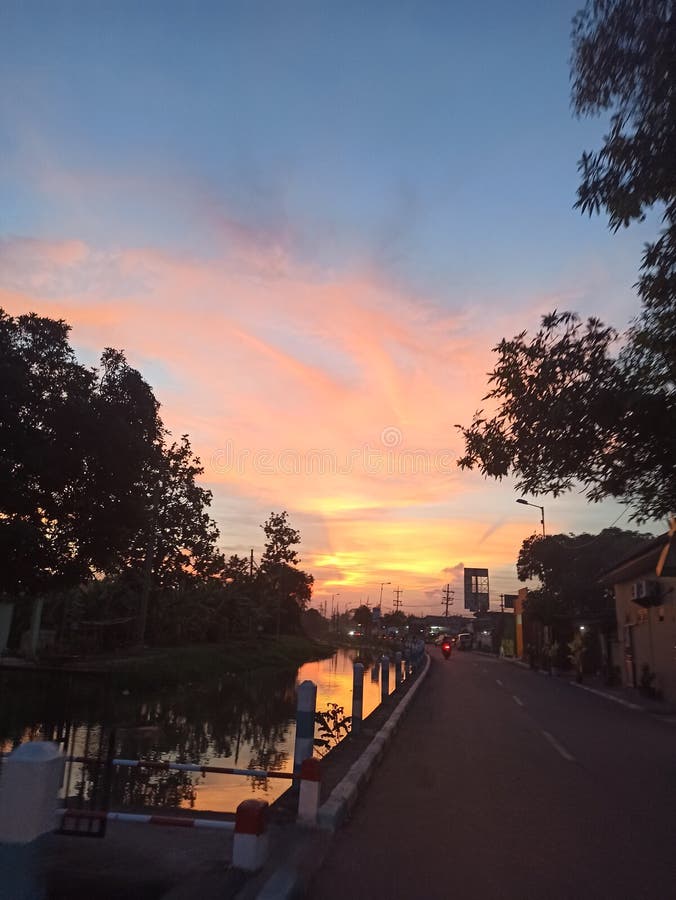 Java Sunset Dream stock photo. Image of reflection, dusk - 207201808