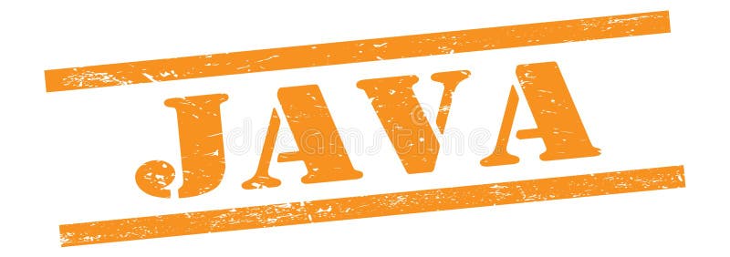 Java Text Written on Red Stamp Sign Stock Illustration - Illustration ...