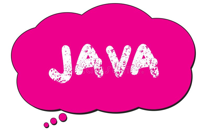 Java Text Written on Red Stamp Sign Stock Illustration - Illustration ...