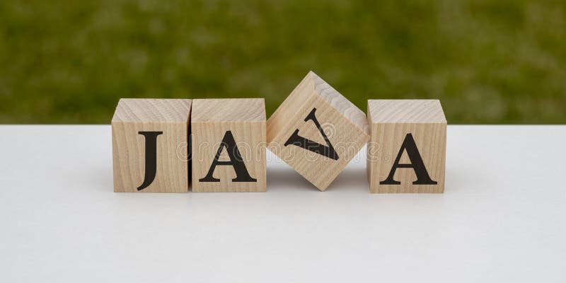 Java - Word Written on Wooden Blocks Stock Image - Image of block ...