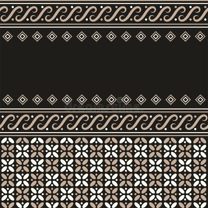 Javanese Batik Cloth Texture Vector Element Design Template Stock ...