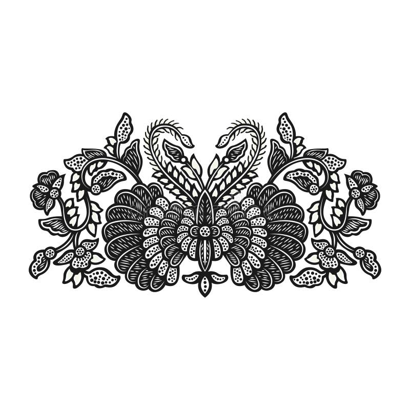 Javanese Batik Icon Seamless Pattern Stock Illustration - Illustration ...