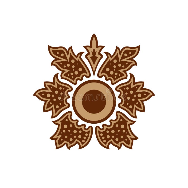 Javanese Batik Icon Seamless Pattern Stock Vector - Illustration of ...