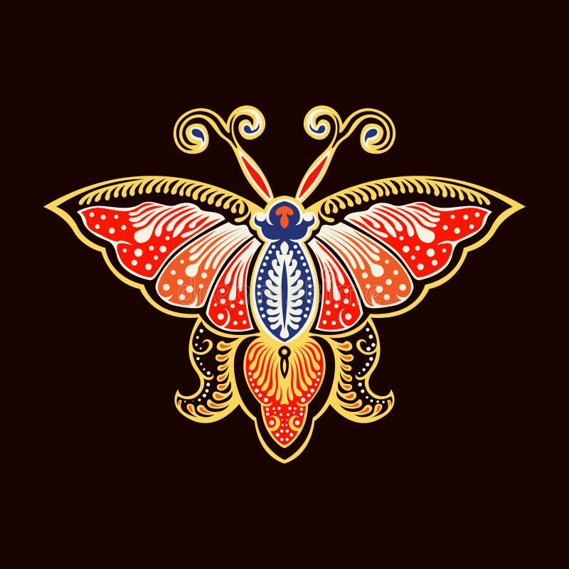 Javanese Butterfly Icon Vector Image Stock Vector - Illustration of ...