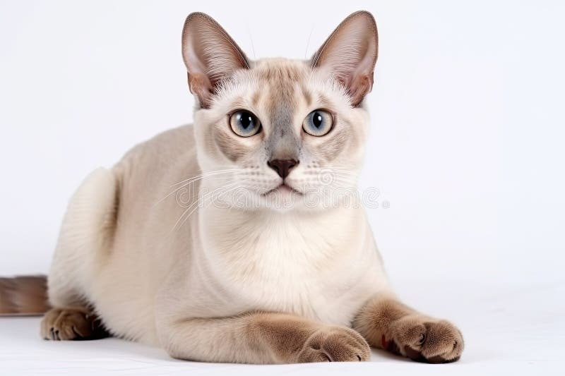Javanese Cat on White Background. Generative AI Stock Illustration ...