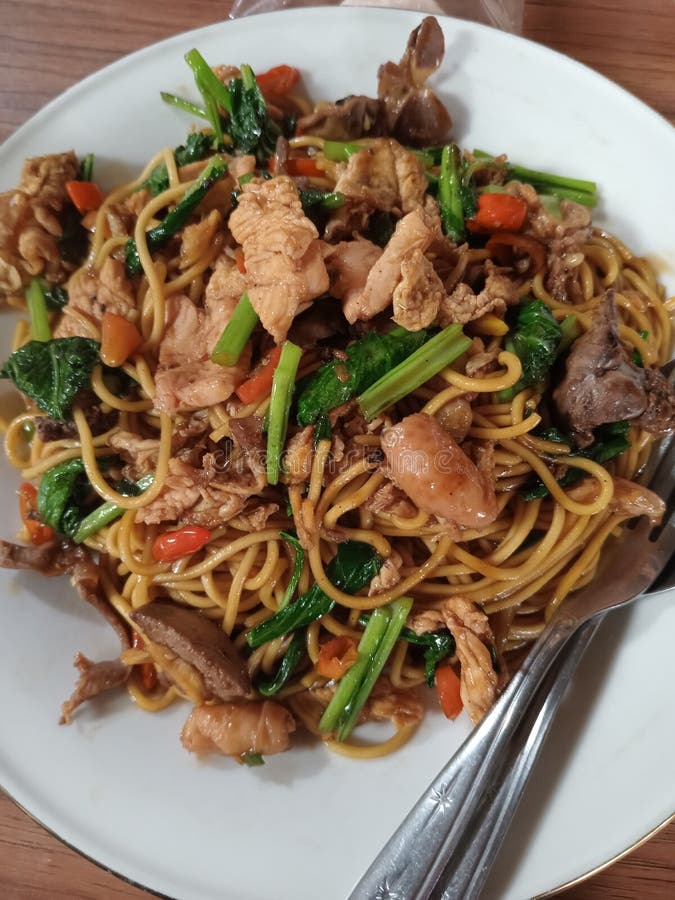 Javanese Fried Noodles stock image. Image of indonesia - 311998093