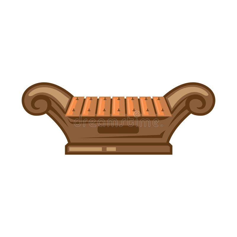 Javanese Gamelan Musical Instruments Icon Vector Element Design ...