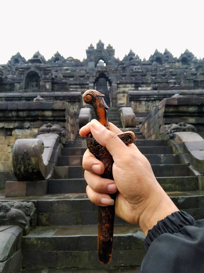 Javanese Keris at Borobudur Temple Stock Photo - Image of culture ...